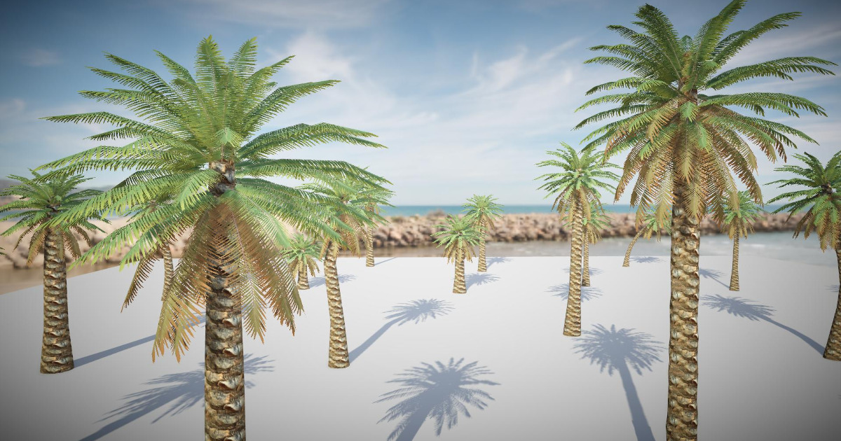Mobile Palm Tree 7 | 3D Trees | Unity Asset Store