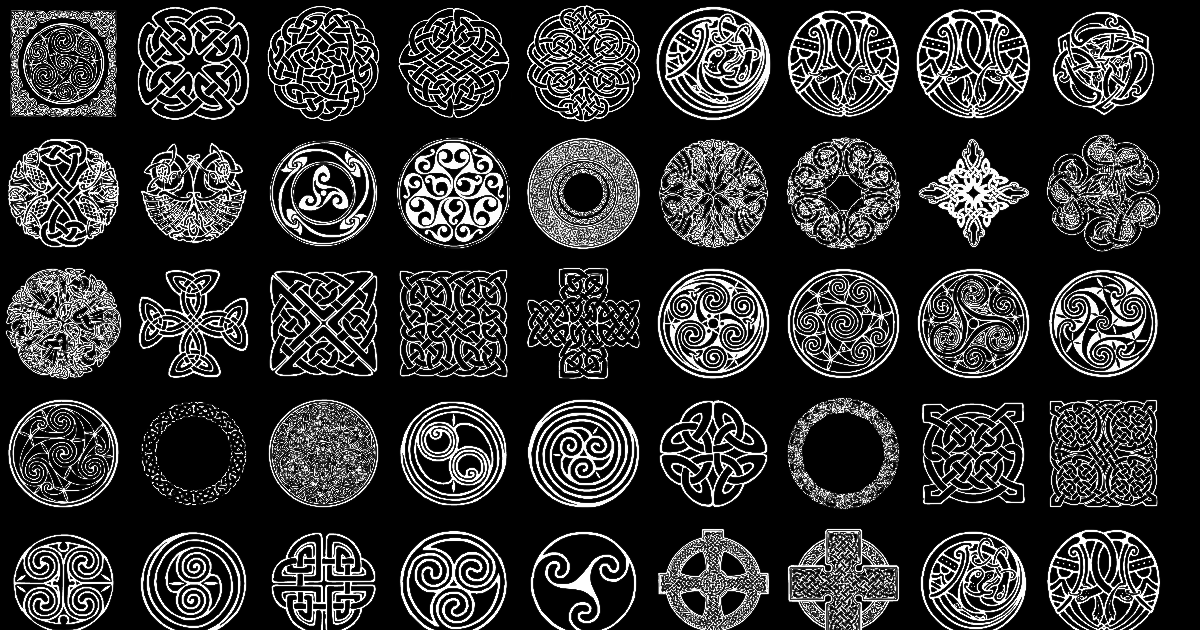 50 Celtic Patterns | 2D Textures & Materials | Unity Asset Store