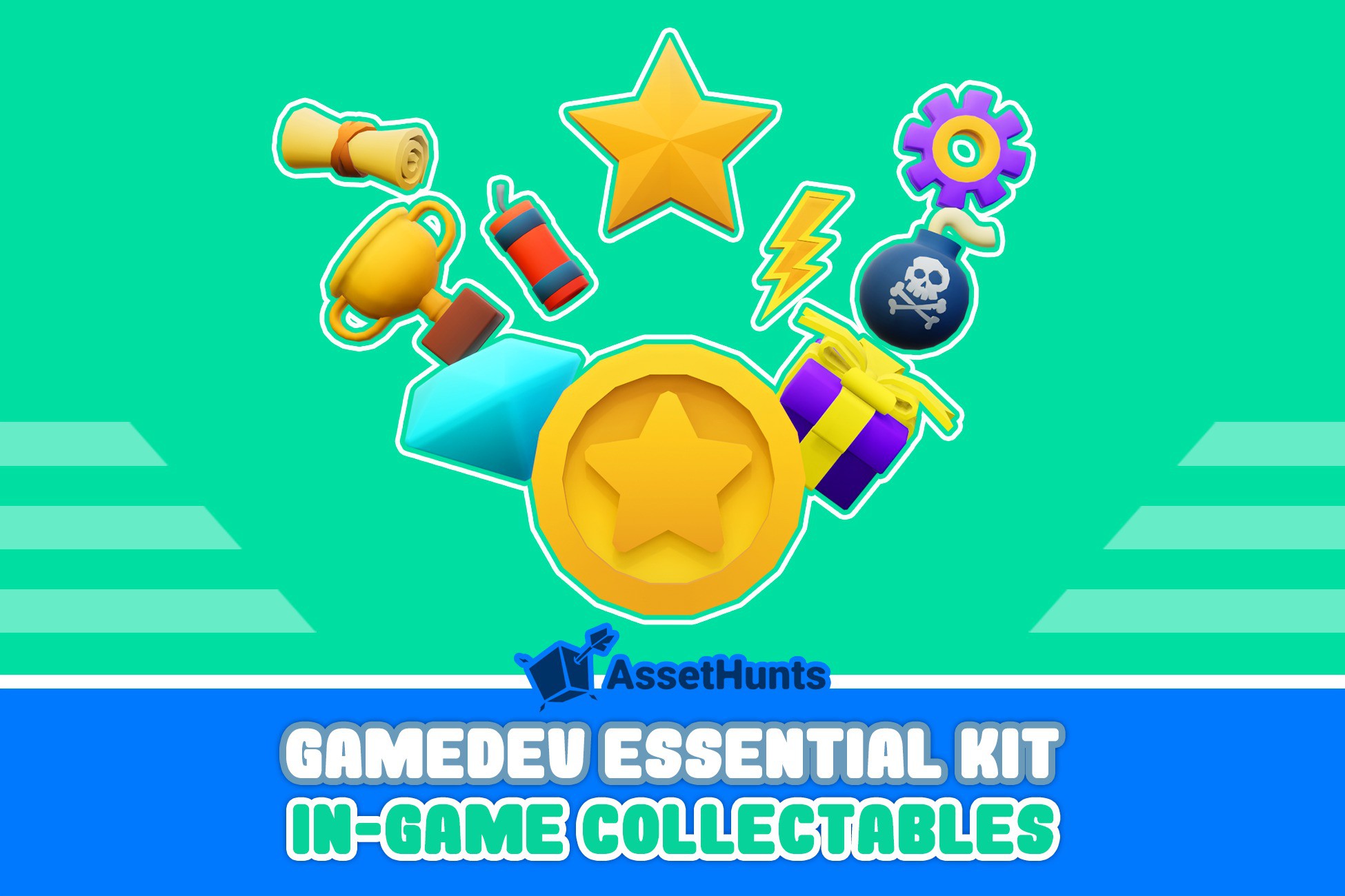 GameDev Essential Kit - In-Game Collectables | 3D Props | Unity Asset Store