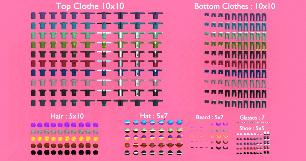 Stickman Modular Clothing | 3D Characters | Unity Asset Store