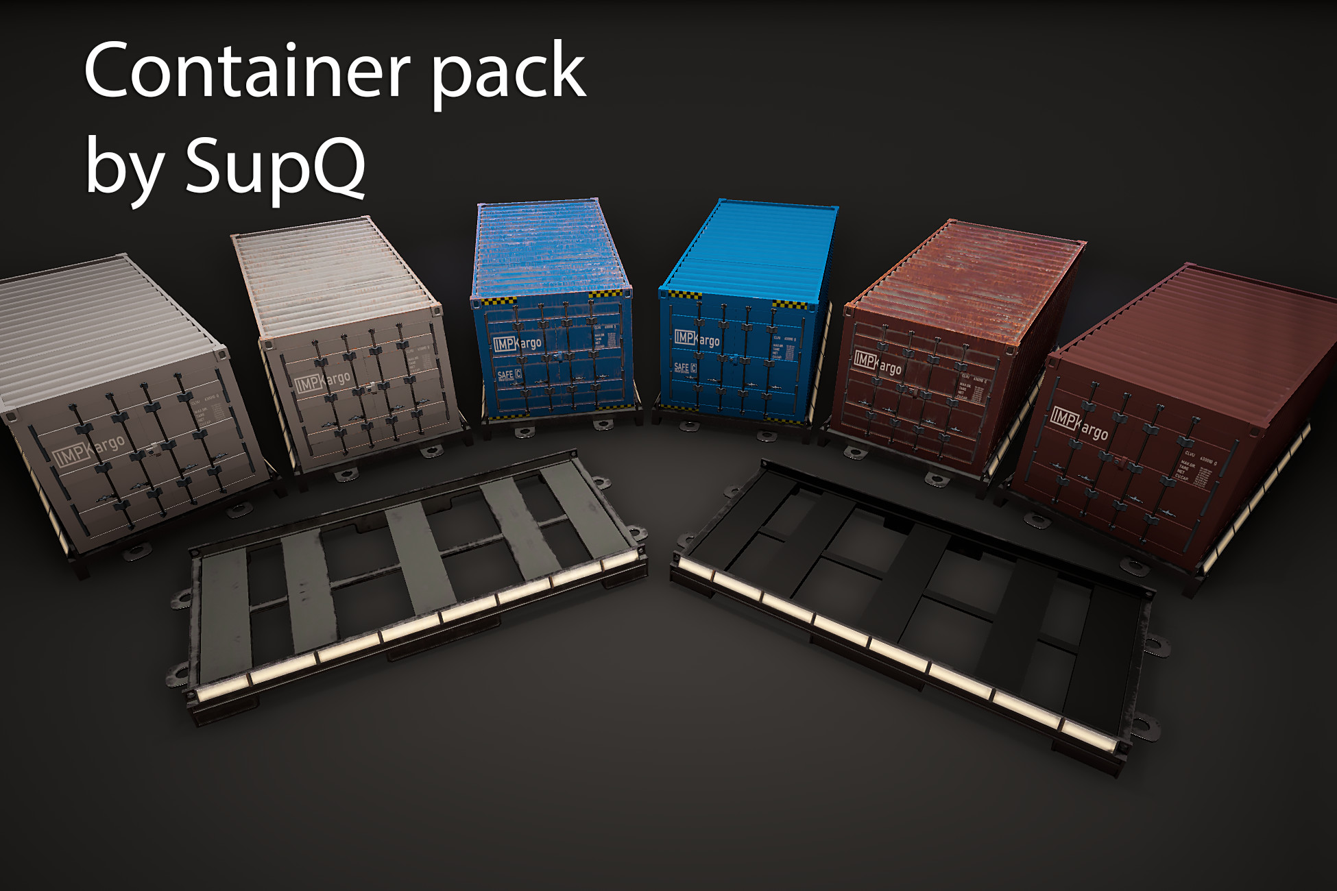Container Pack by Supq | 3D Industrial | Unity Asset Store