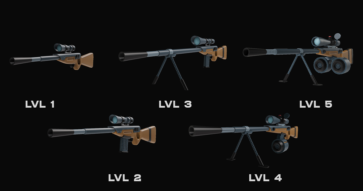 Stylized Sci Fi Battle Snipers 3d Weapons Unity Asset Store