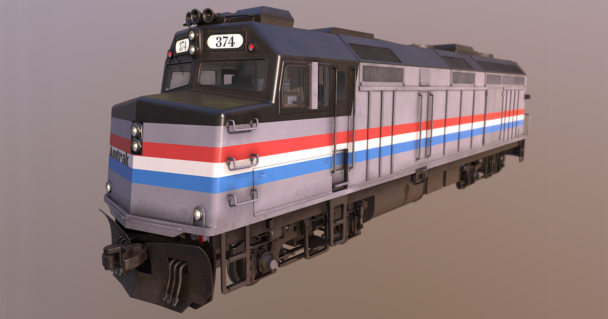 Realistic Train HQ | 3D Land | Unity Asset Store