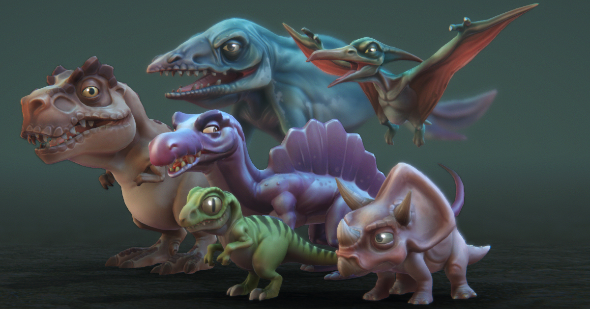 Toon Dinosaurs | 3D Characters | Unity Asset Store