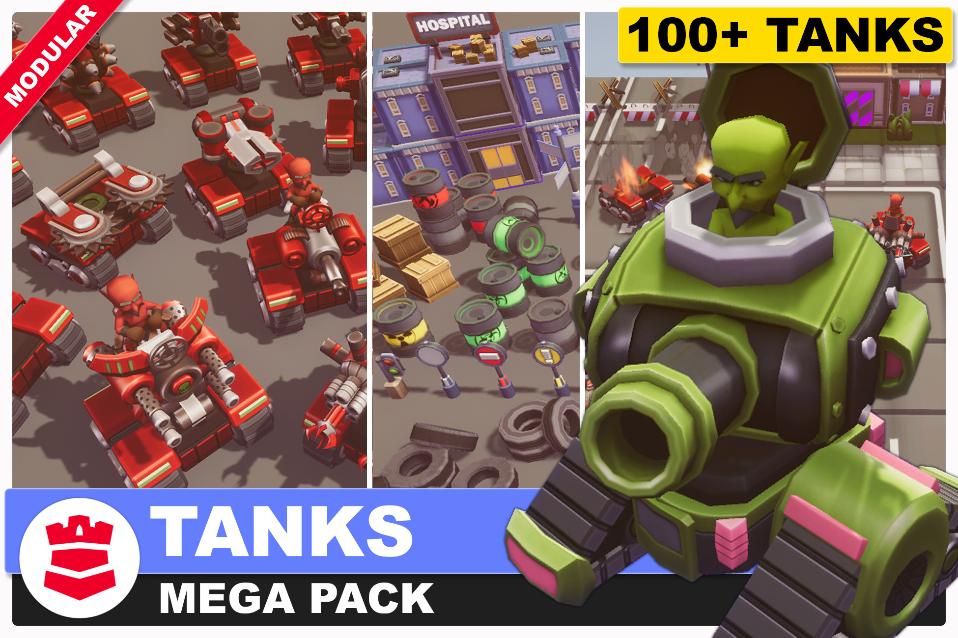 TANKS Mega Pack | 3D Vehicles | Unity Asset Store