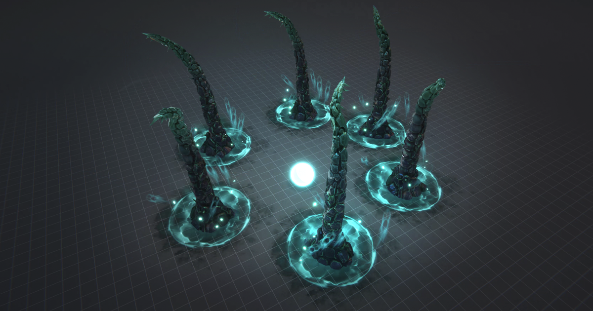 Tentacle VFX - Elemental slashes and slams | Spells | Unity Asset Store