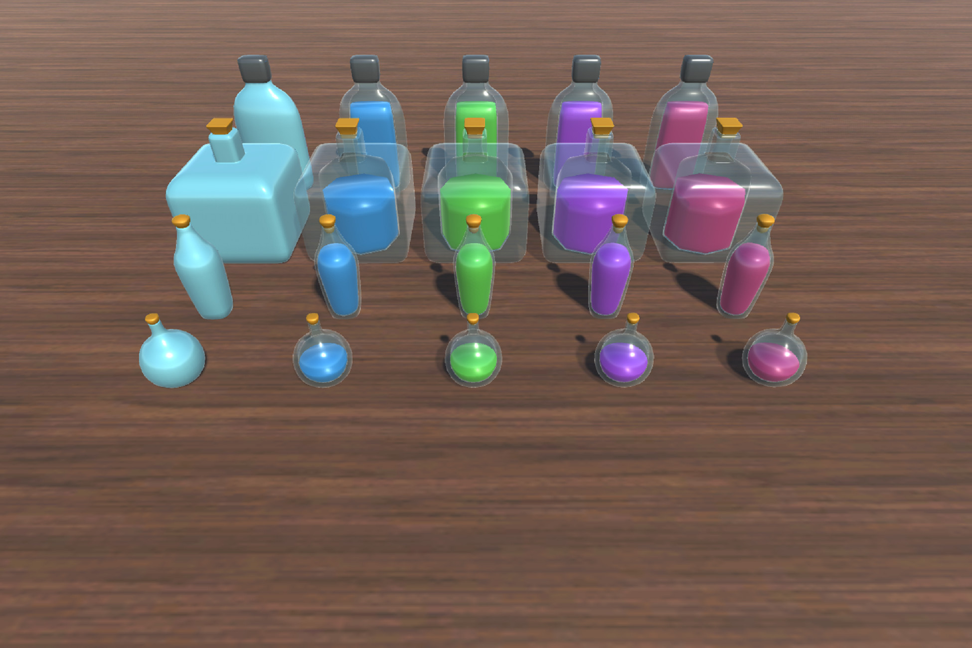 Potion Bottles | 3D 小道具 | Unity Asset Store