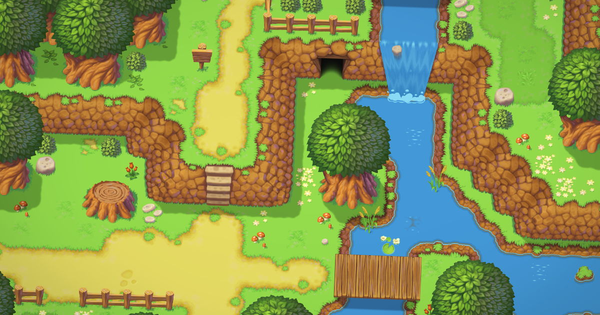 2D Hand Painted - Grassland Tileset | 2D Environments | Unity Asset Store