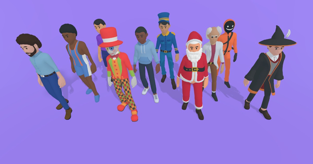Mobile 3D Male Character Pack | 3D Humanoids | Unity Asset Store