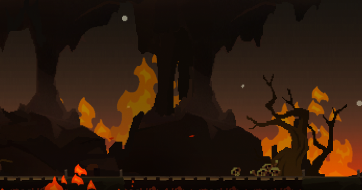 Pixel Art - Fire Lake | 2D Environments | Unity Asset Store