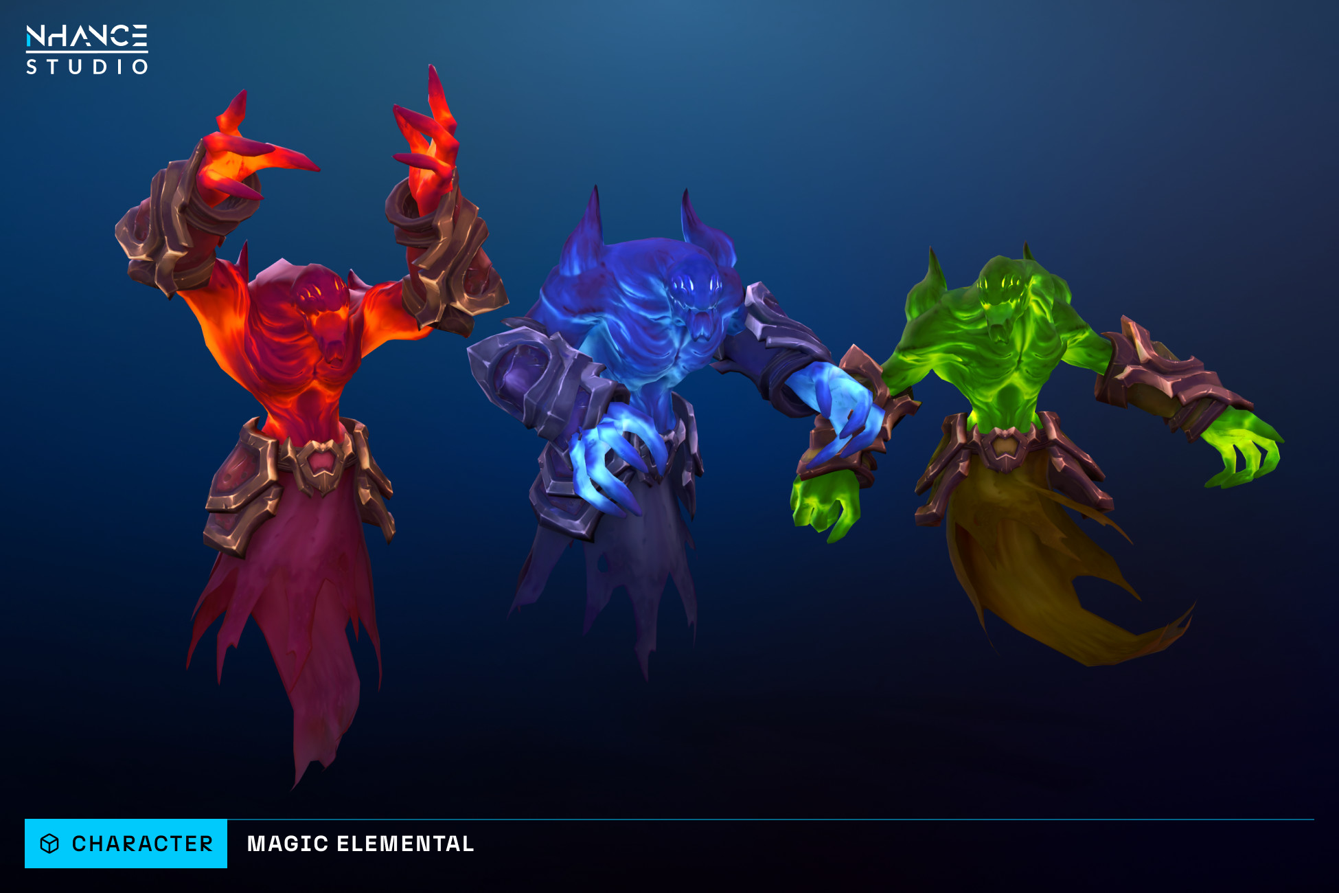 Stylized Fantasy Magic Elemental | 3D Characters | Unity Asset Store