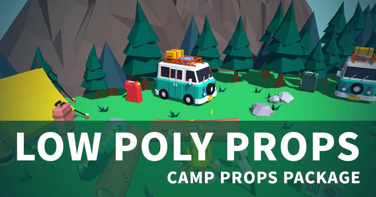 3D Low poly "Camp" props Pack | 3D Props | Unity Asset Store