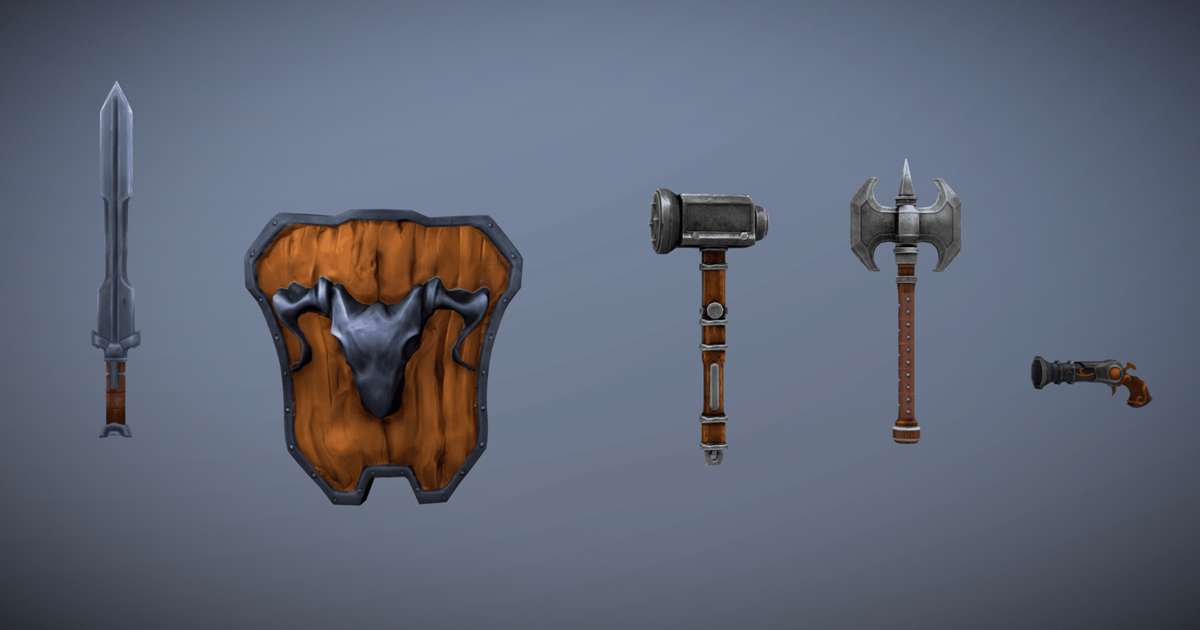 Dwarf Weapon Pack | 3D Weapons | Unity Asset Store