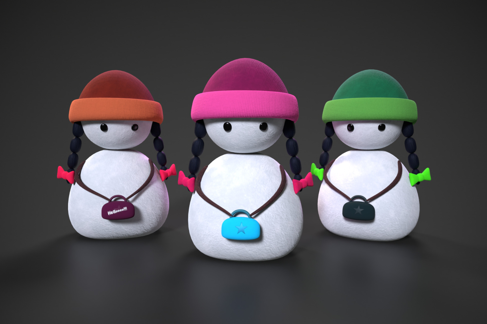 Cute Little Snow Girl (FREE) | 3D Characters | Unity Asset Store