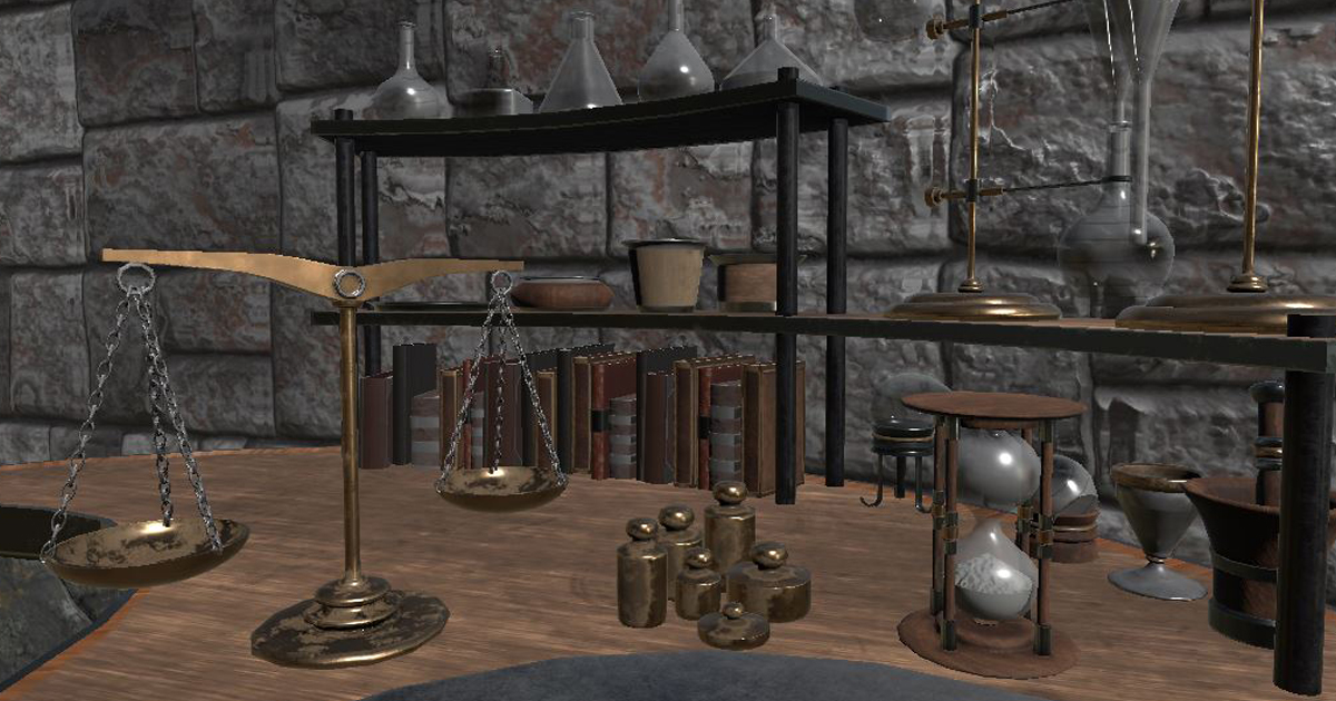 Alchemy Set (PBR) | 3D Characters | Unity Asset Store