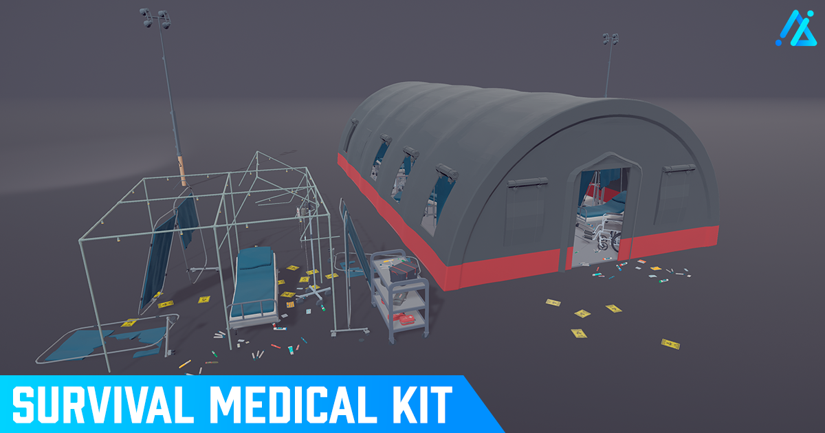POLY - Mega Survival Medical Kit | 3D Props | Unity Asset Store