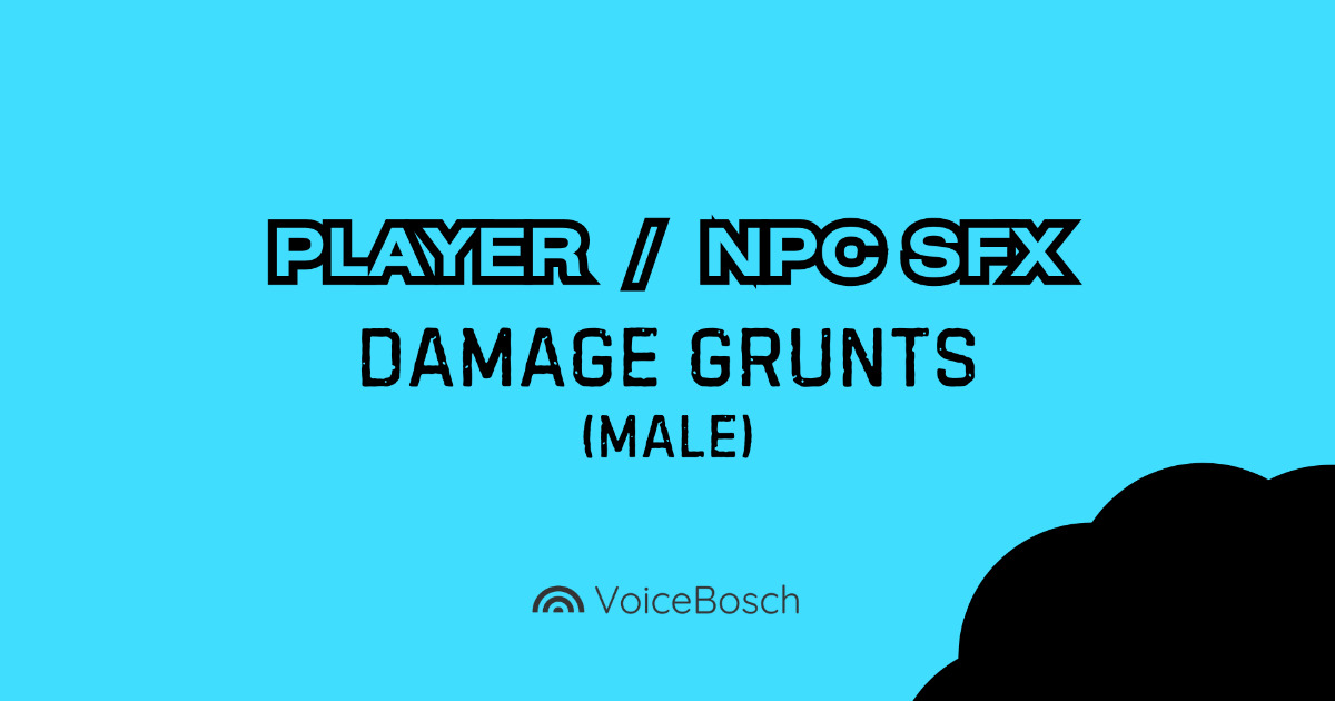 Damage Sounds (Male) - NPC/Player Audio Pack | Voices Sound FX | Unity ...