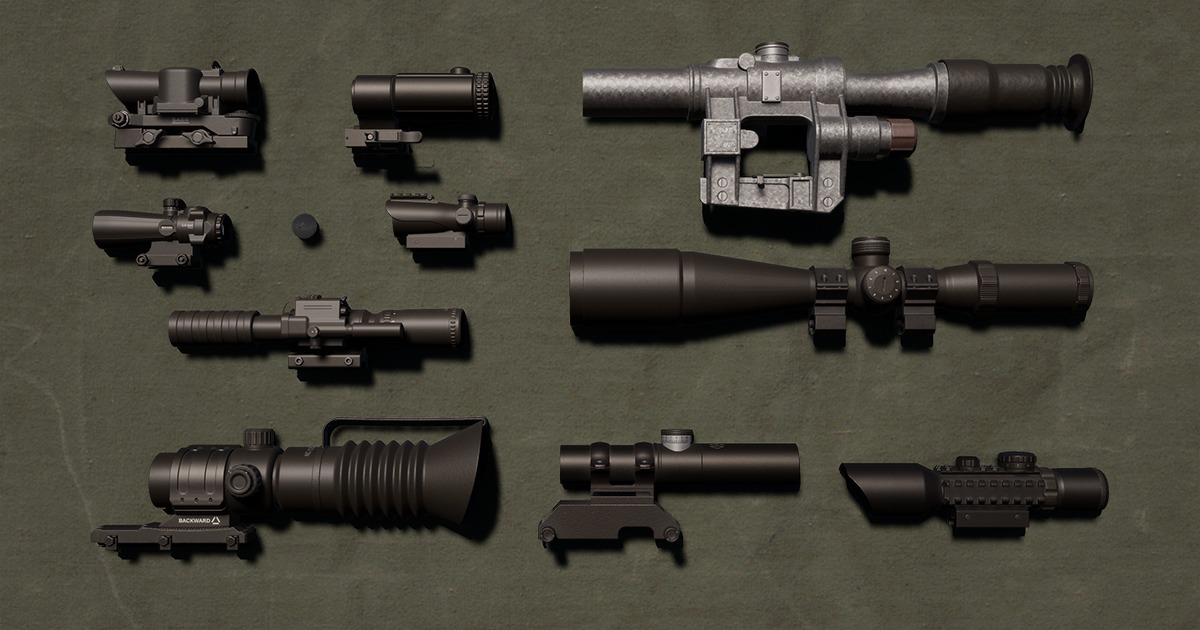 Realistic Advanced Scopes Pack | 3D Guns | Unity Asset Store