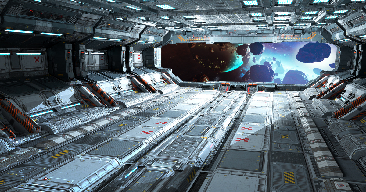 SF Heavy Hangar C5 | 3D Space | Unity Asset Store