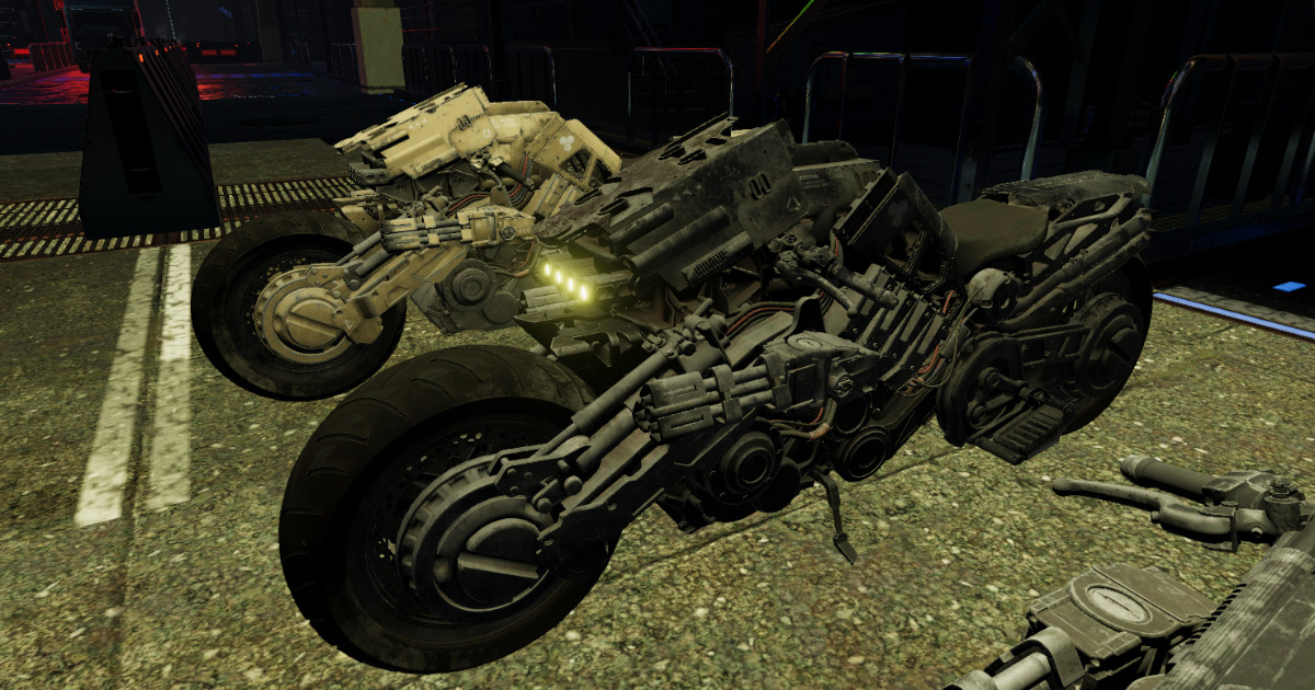 Cyborg PLS Motorbike | 3D Land | Unity Asset Store