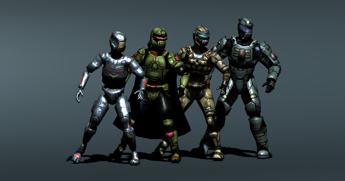 Low poly Sci-Fi infantry | 3D Humanoids | Unity Asset Store