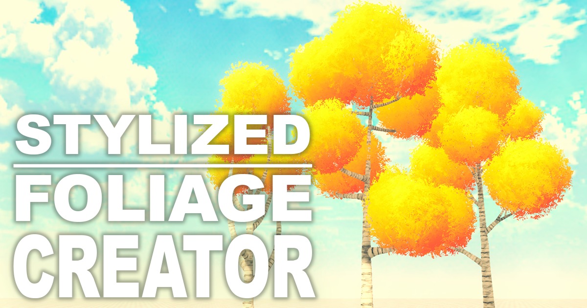 Stylized Foliage Bush & Clouds Creator | 3D 梦幻 | Unity Asset Store
