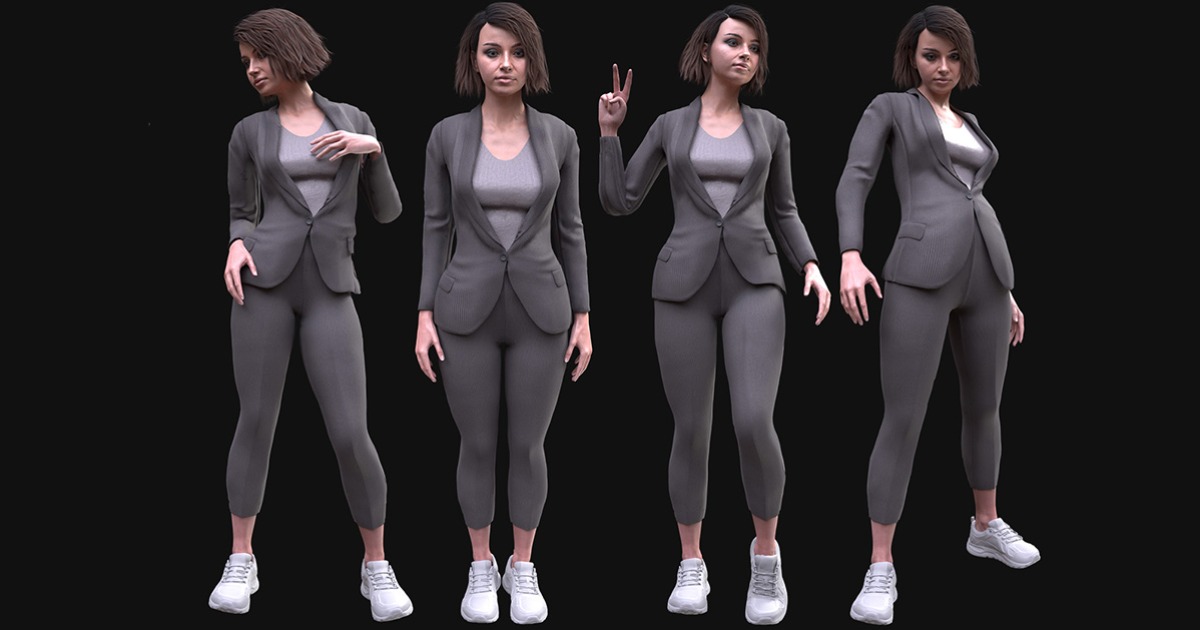 Woman in Business Outfit - Rigged | 3D Characters | Unity Asset Store