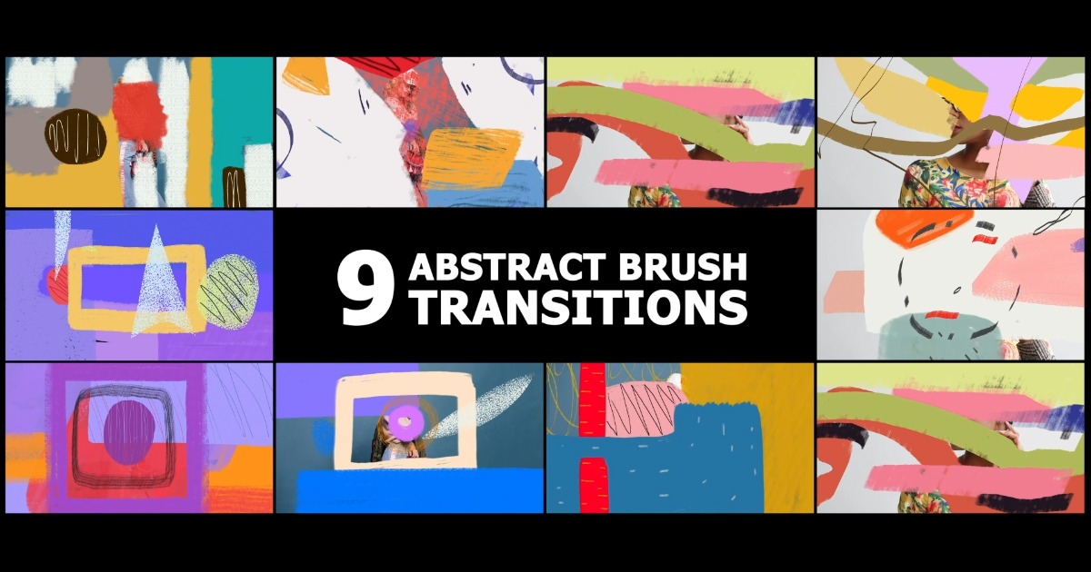 Abstract Brush Transitions (10.05.24) | 2D Textures & Materials | Unity ...