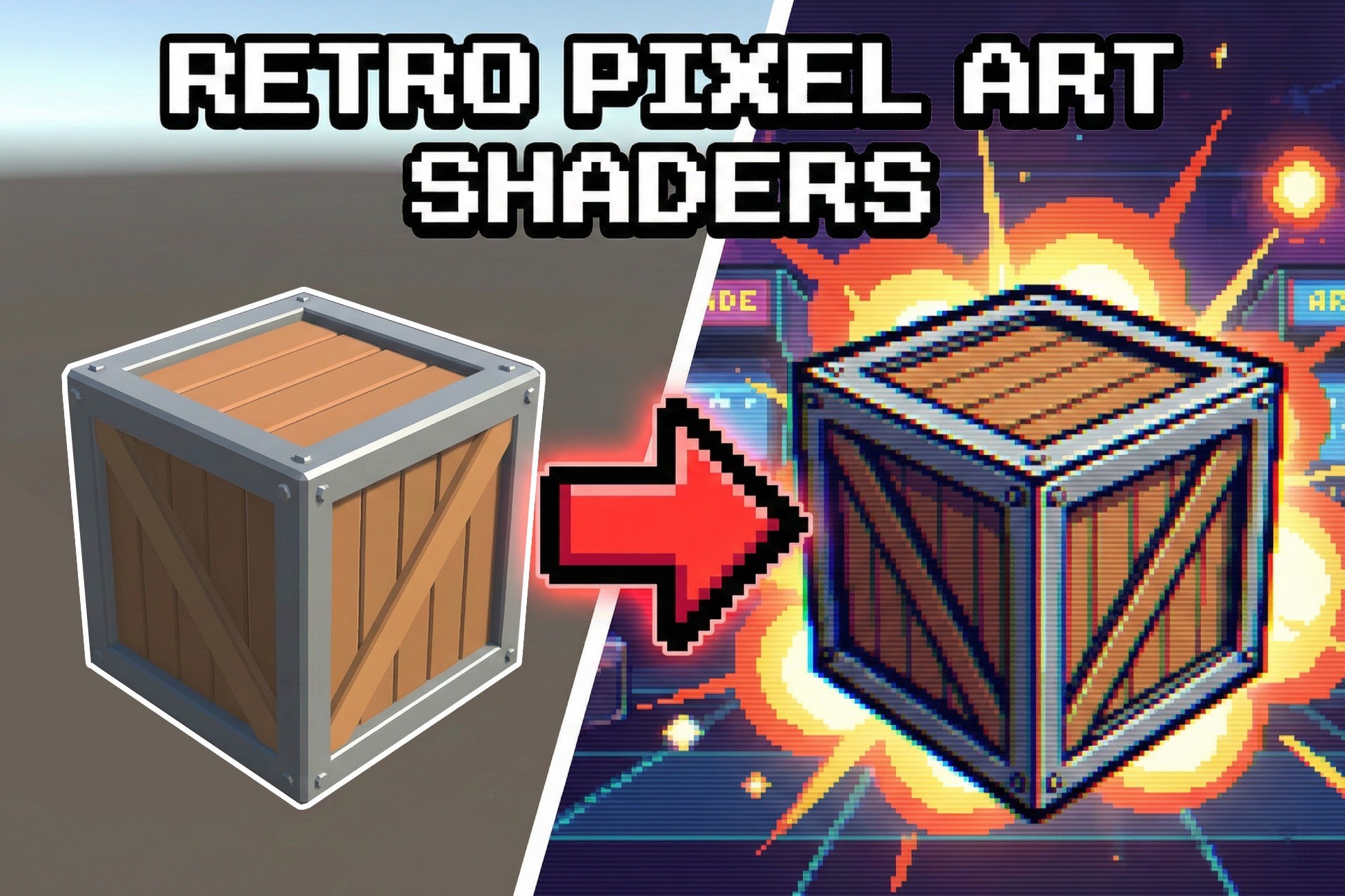 Retro Pixel Art CRT Monitor Glitch FX Shader Pack URP | VFX Shaders ...