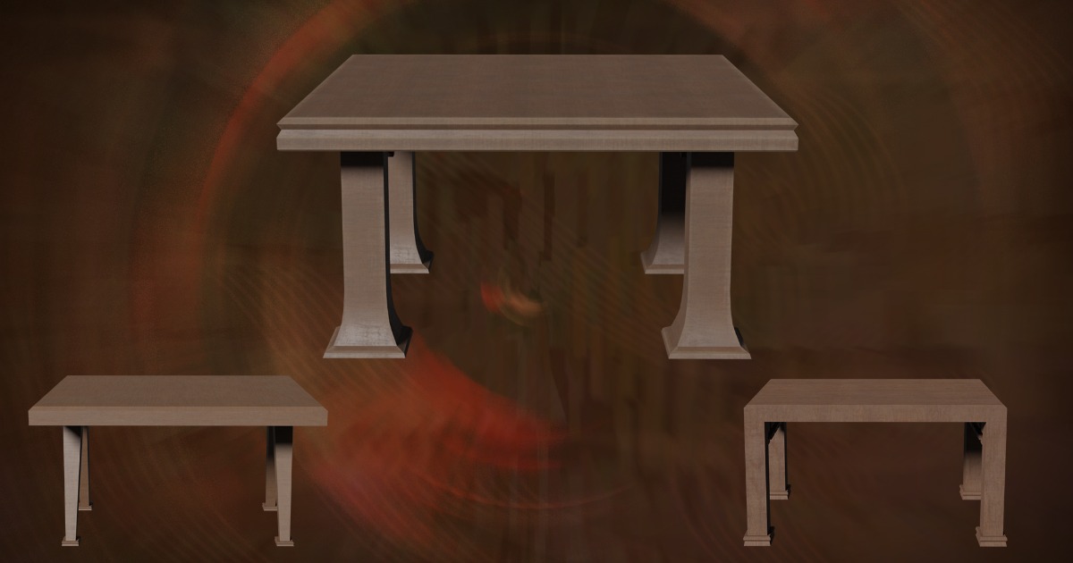 Deco Tables Wood Style NovaOneLine Lot 1 N1-3 Group 01- Low | 3D ...