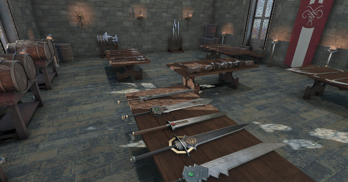 25 Fantasy Warrior Weapons | 3D Weapons | Unity Asset Store