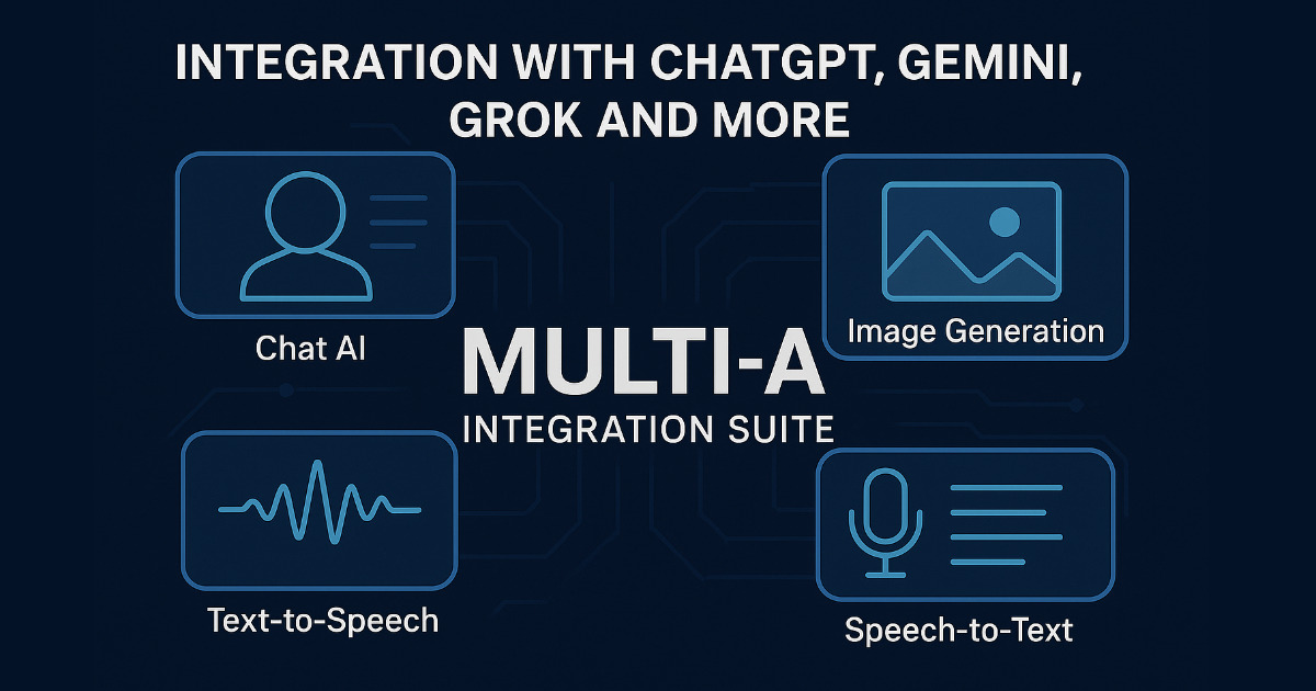 Multi-AI Integration Suite | AI-ML Integration | Unity Asset Store