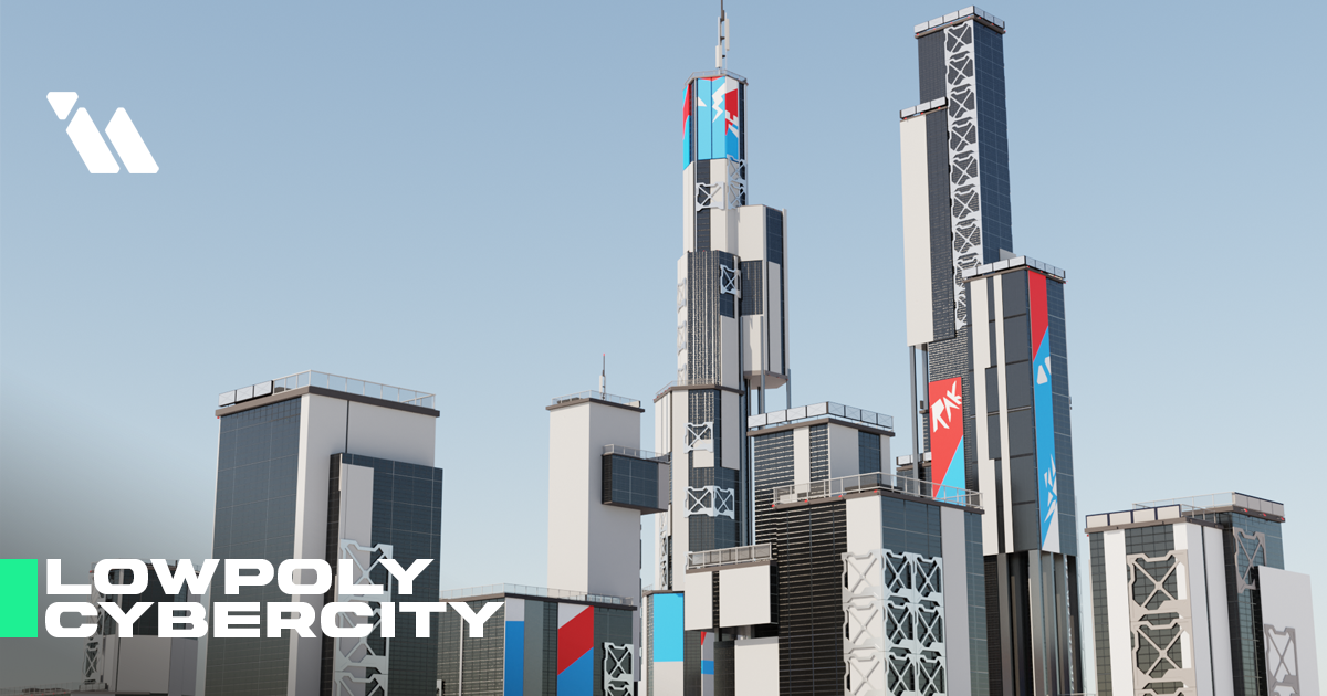 Low Poly Cyber City | 3D Urban | Unity Asset Store