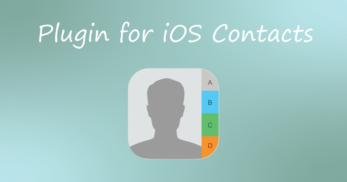 Plugin for iOS Contacts | Integration | Unity Asset Store