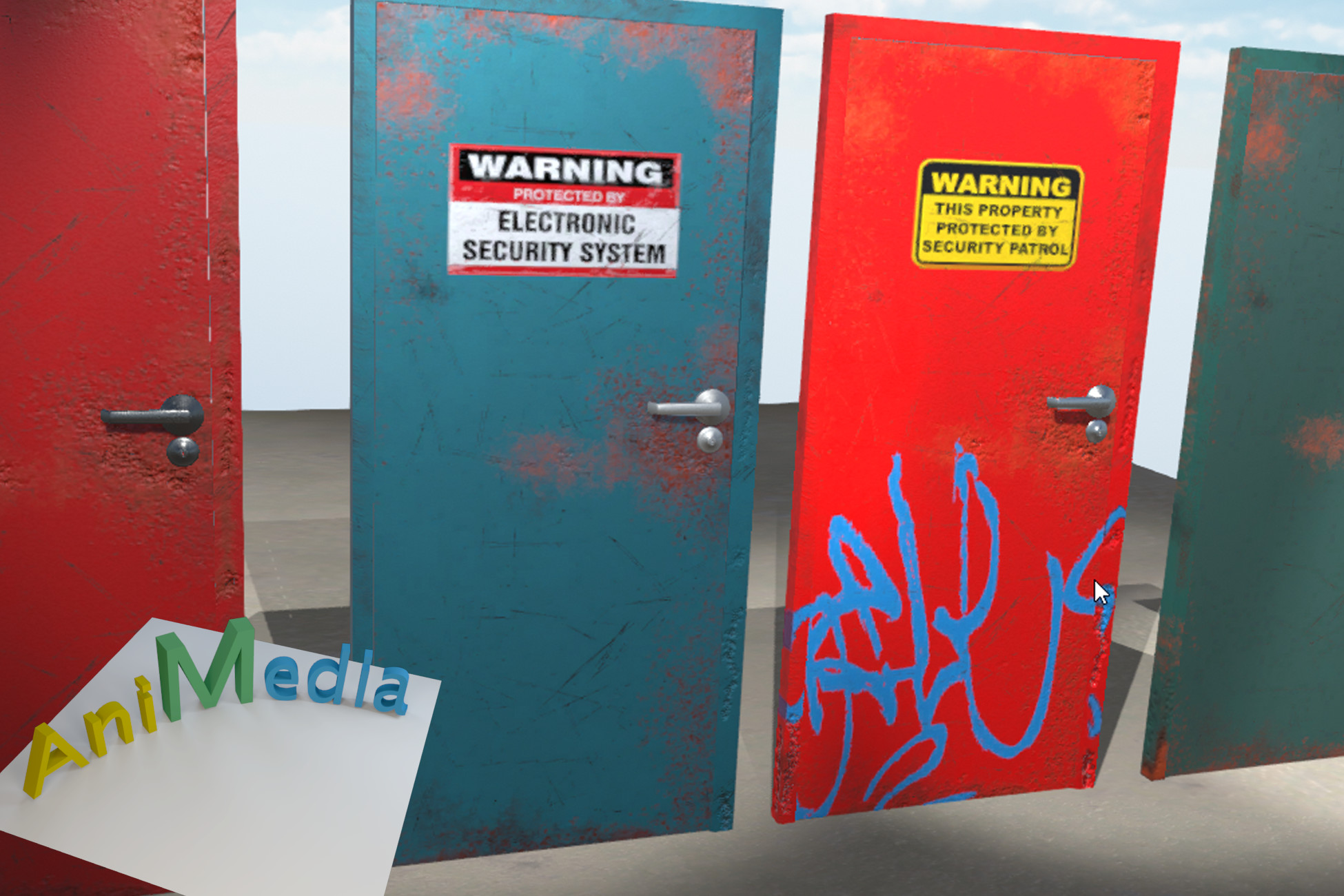 Grunge Doors Pack(PBR) | 3D 캐릭터 | Unity Asset Store