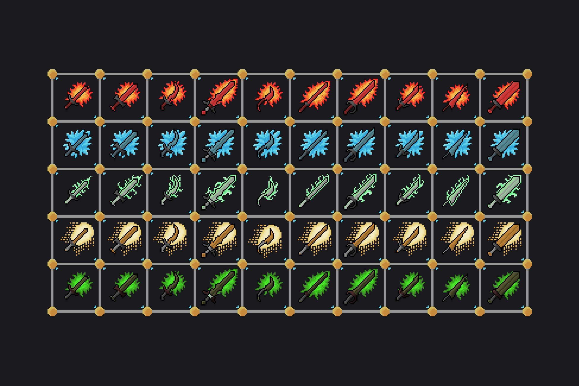 Pixel art Fantasy Swords | 2D Icons | Unity Asset Store