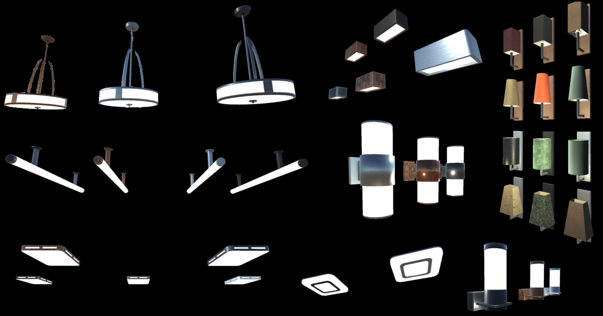 Modern Lights | 3D Props | Unity Asset Store