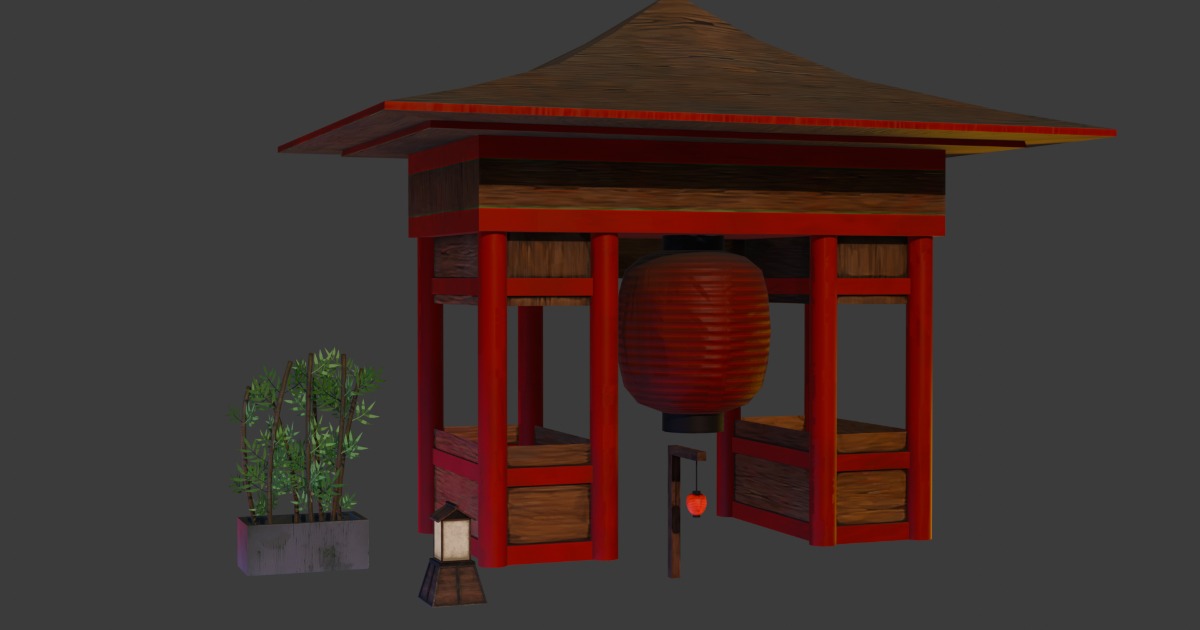 Japanese Style Props Pack | 3D Props | Unity Asset Store