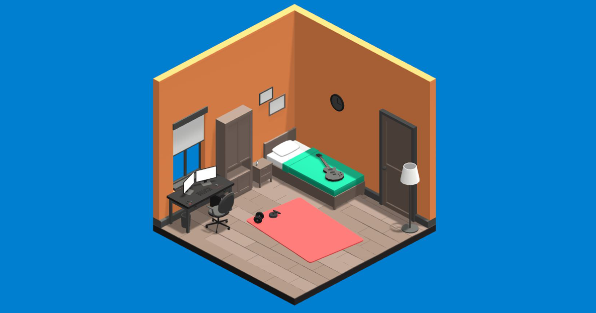 Low Poly Modular Bedroom | 3D Urban | Unity Asset Store