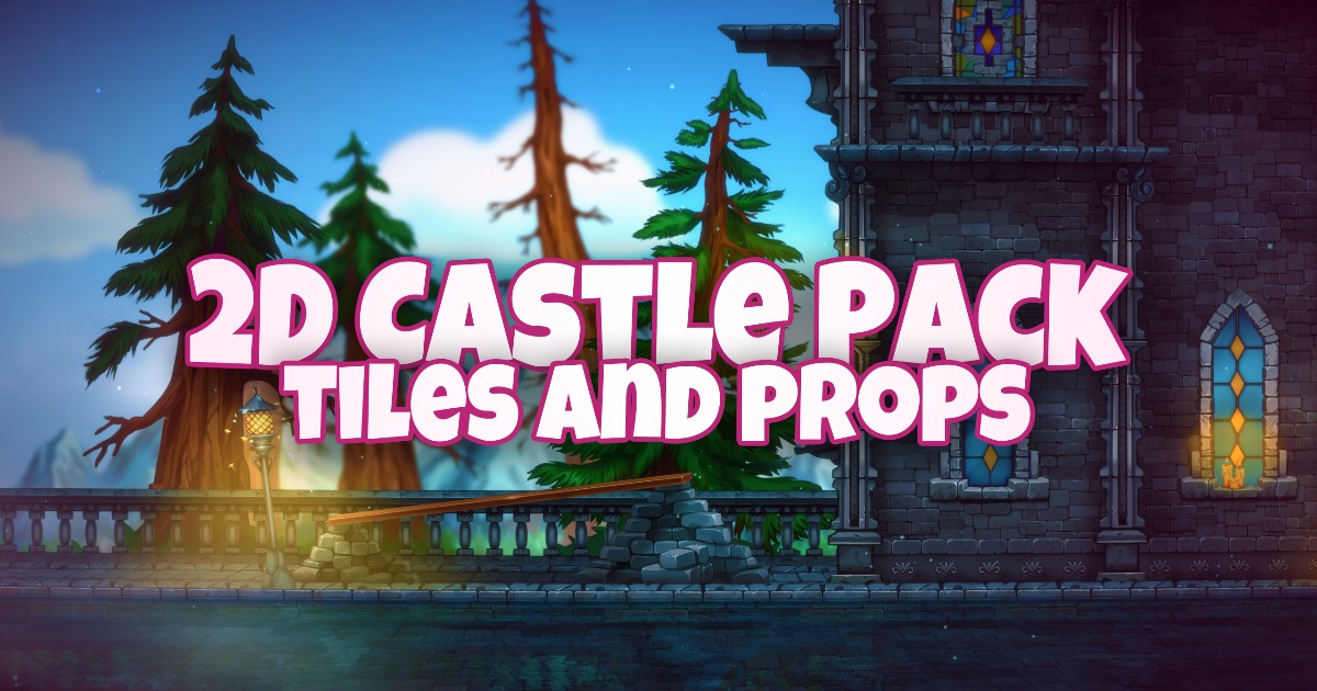 2D Castle Pack - tiles and props + Level Design Tools | 2D Environments ...