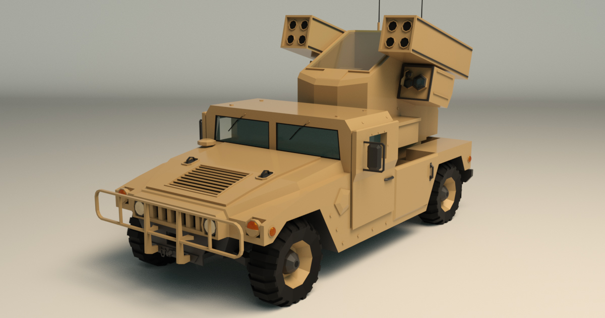 Low Poly Military 4x4 04 | 3D Land | Unity Asset Store