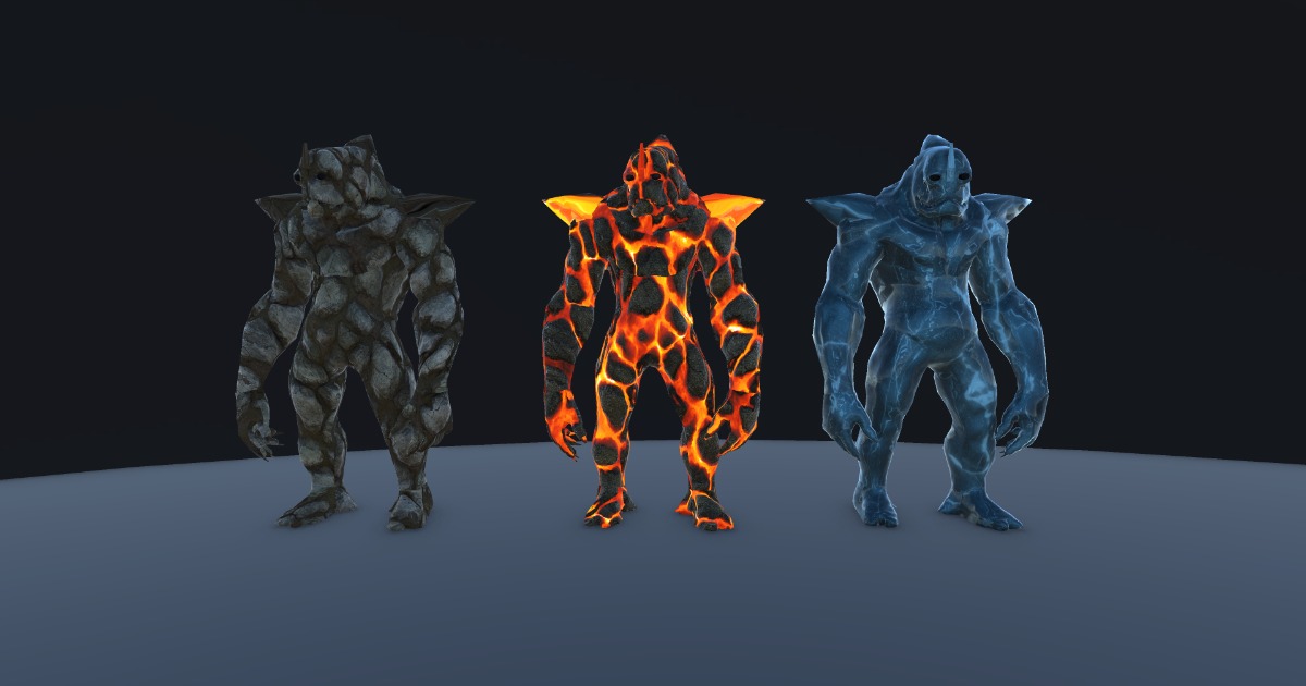 Golems Pack 1 (URP) | 3D Creatures | Unity Asset Store