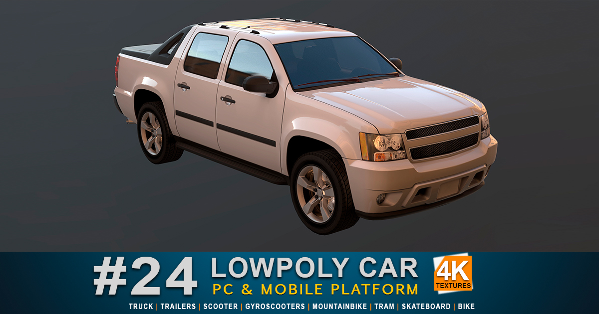 Low Poly Car #24 | 3D Land | Unity Asset Store