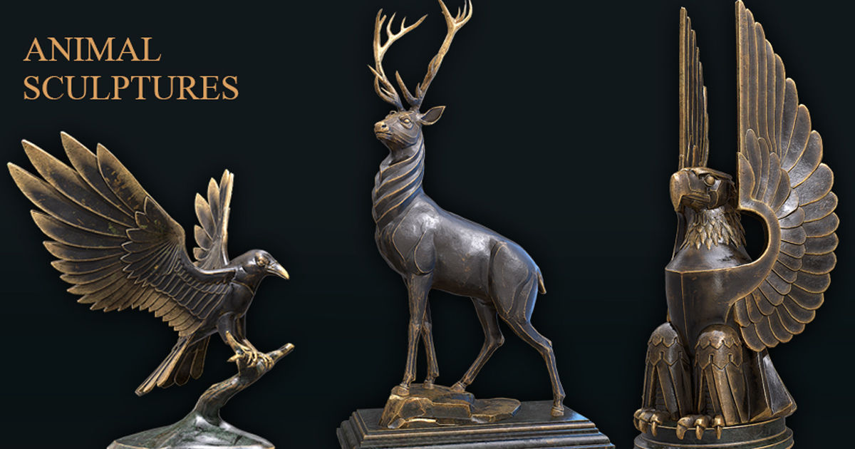 Animal Sculpture | 3D Environments | Unity Asset Store