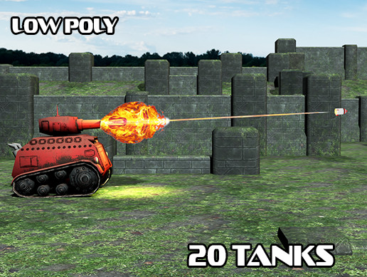Cartoon Battle Tank | 3D Land | Unity Asset Store