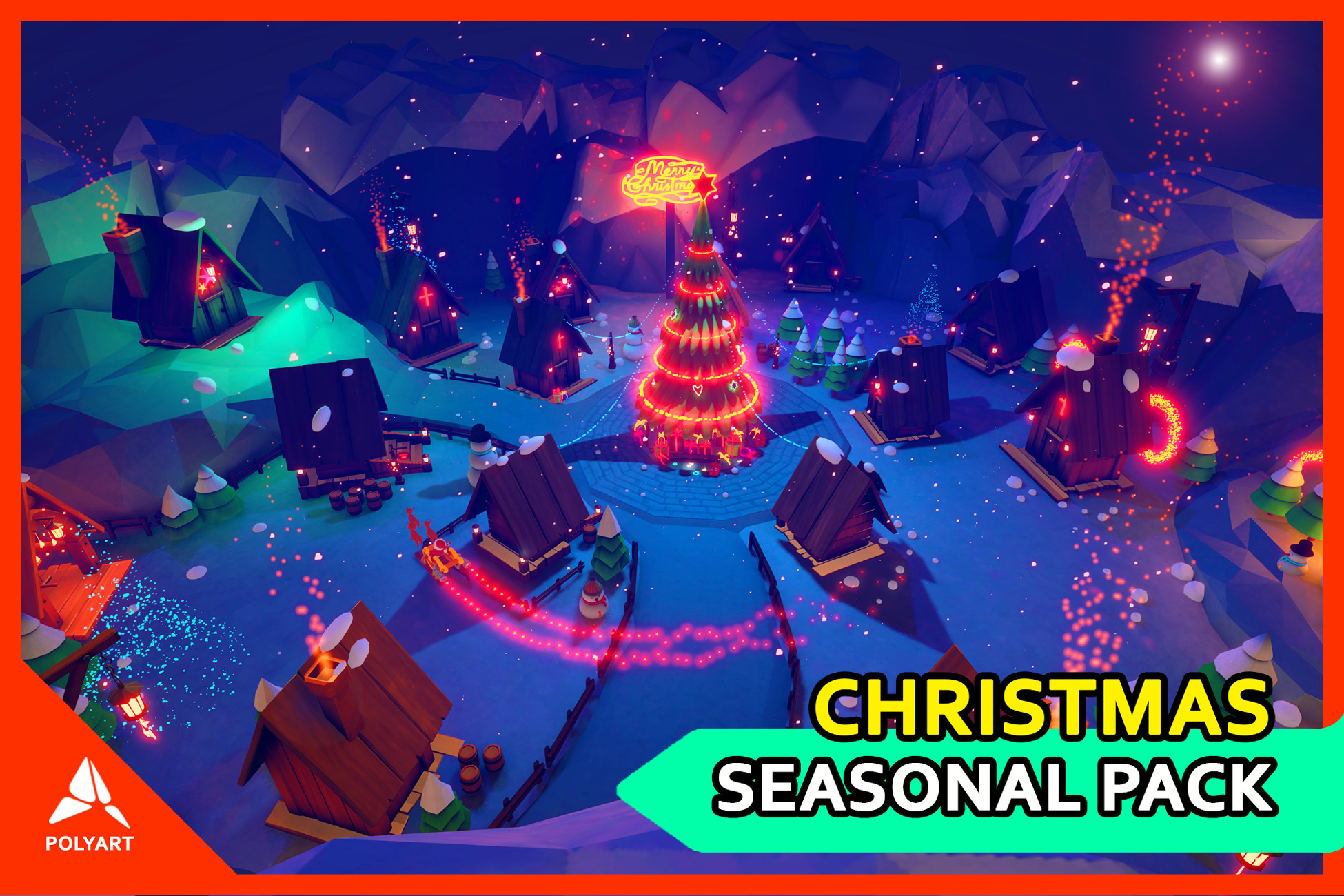 PolyArt - Christmas Seasonal Pack | 3D Fantasy | Unity Asset Store