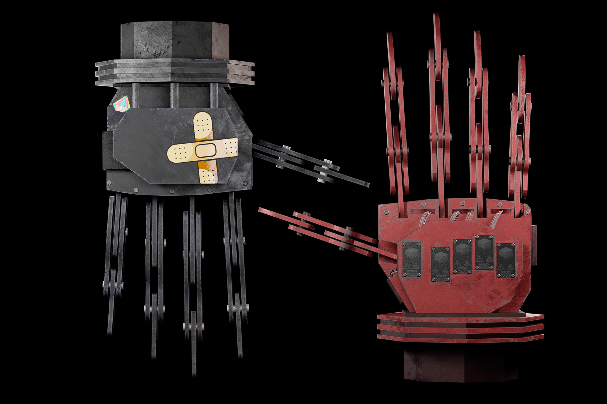 Vr Robot Hand Left And Right 3d Robots Unity Asset Store