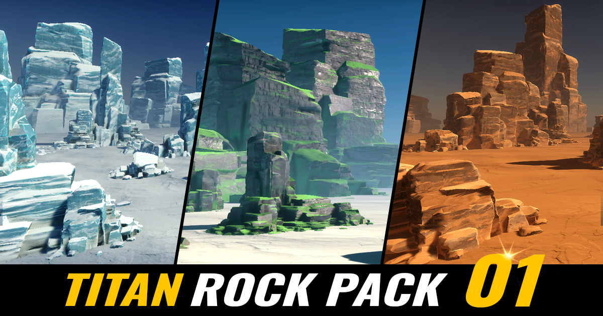 Titan Rock Pack 01 | 3D Environments | Unity Asset Store
