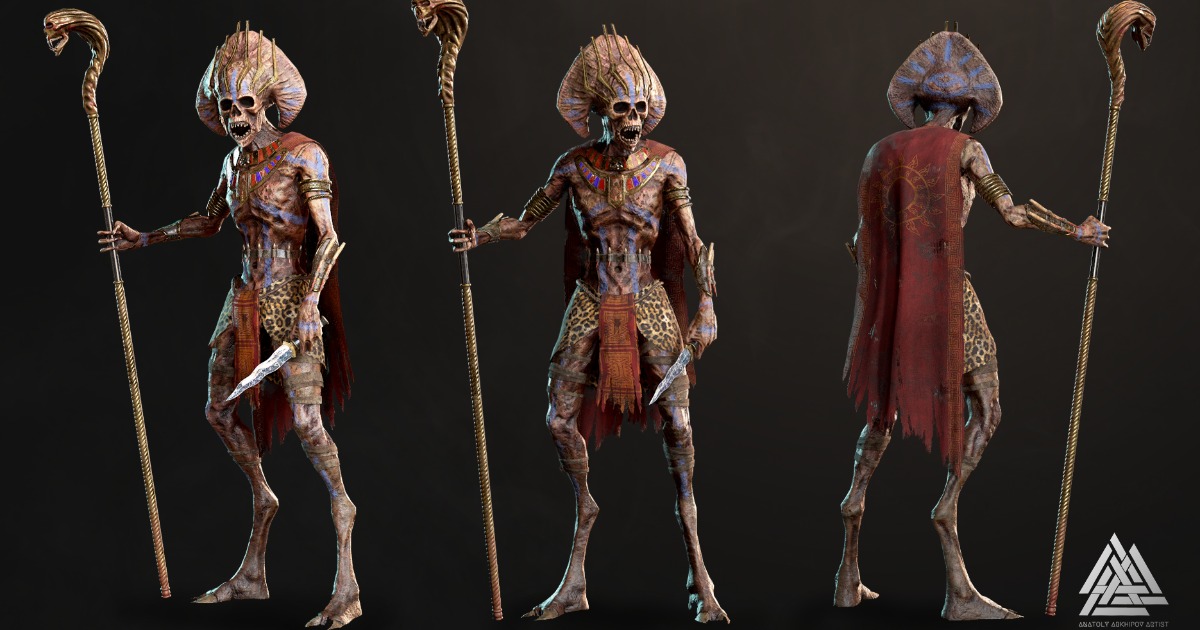 Ancient Undead Flamen | 角色 | Unity Asset Store