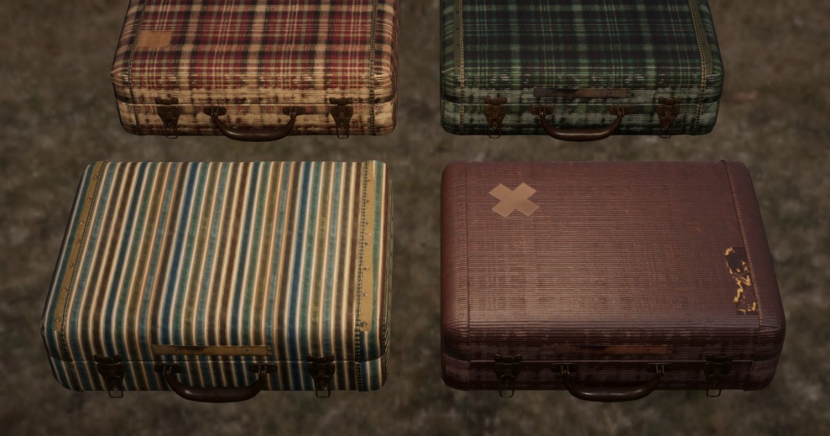 Openable Vintage Suitcase Pack | 3D Furniture | Unity Asset Store